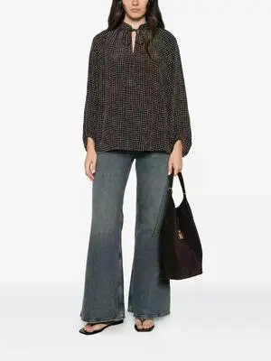 Marc O'polo Polka-dot Tie-neck Blouse - Neutrals
