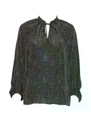 Marc O'polo Polka-dot Tie-neck Blouse