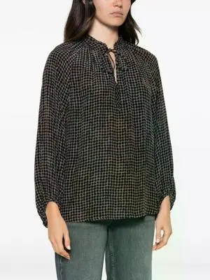 Marc O'polo Polka-dot Tie-neck Blouse