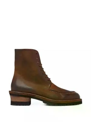 Marsèll Lace-up Apron-toe Boots - Brown