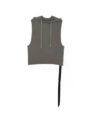 Rick Owens Sleeveless Hoodie - Grey