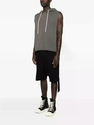 Rick Owens Sleeveless Hoodie - Grey