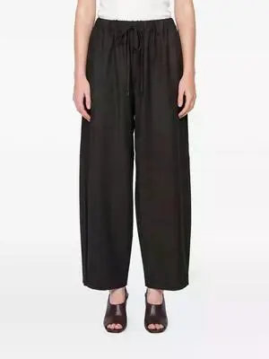 Antonelli Firenze San Lorenzo Drawstring Wide-leg Trousers - Brown