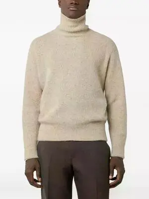 TOD'S Herringbone Turtleneck