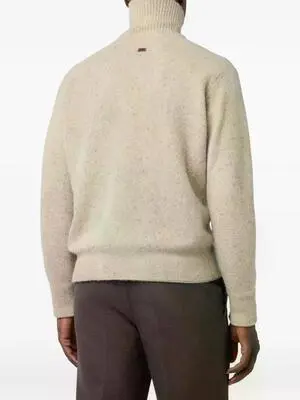 TOD'S Herringbone Turtleneck