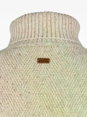TOD'S Herringbone Turtleneck