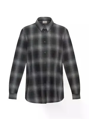 Marella Check-print Long-sleeve Shirt - Black