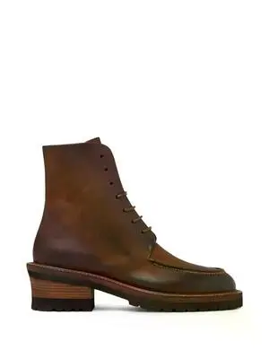 Marsèll Lace-up Leather Boots - Brown