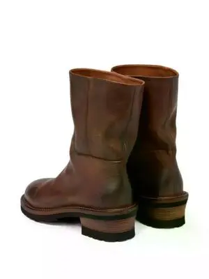 Marsèll Burnished Leather Boots - Brown