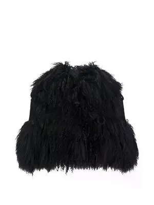 Giuseppe Di Morabito Shearling-trim Sleeveless Jacket - Black