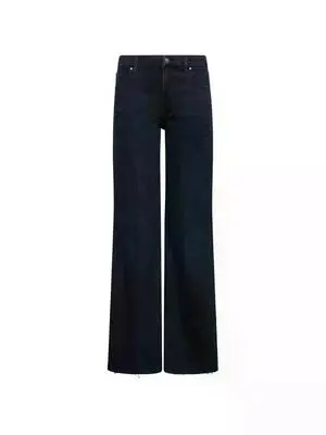 Marella Wide-leg Raw-cut Jeans - Blue