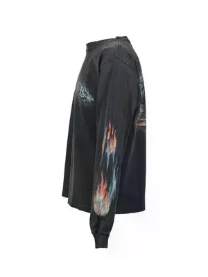 JUN/NAKAYAMA Graphic-print Long-sleeve T-shirt