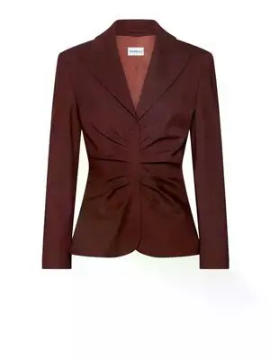 Marella Ruched Single-breasted Blazer