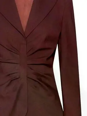 Marella Ruched Single-breasted Blazer