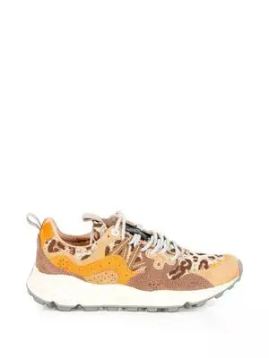 FLOWER MOUNTAIN Yamano 3 Leopard-print Sneakers Orange