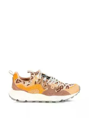 FLOWER MOUNTAIN Yamano 3 Leopard-print Sneakers Orange