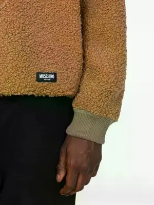 Moschino Quarter-zip Teddy-texture Sweater