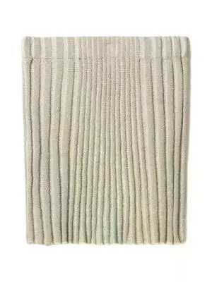 Maison Kitsuné Ribbed-knit Logo-patch Mini Skirt