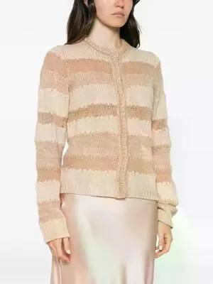 Fabiana Filippi Striped-knit Cardigan