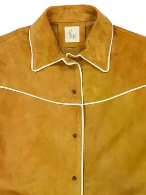 PAULA Narcisa Suede Embroidered Shirt