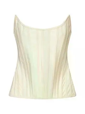 Giuseppe Di Morabito Boned Corset Top - Neutrals