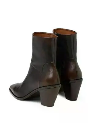 Marsèll Pointed-toe Leather Boots - Brown