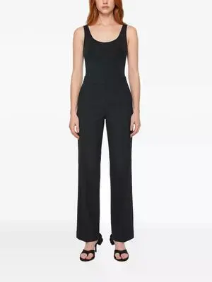 Antonelli Firenze Sangria Pressed-crease Straight-leg Trousers - Black