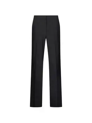 Antonelli Firenze Sangria Pressed-crease Straight-leg Trousers - Black