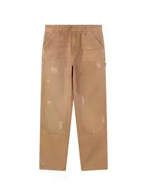 Carhartt Work In Progress Distressed Panelled Trousers - Brown