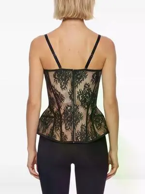 Giuseppe Di Morabito Lace-panelled Peplum Top