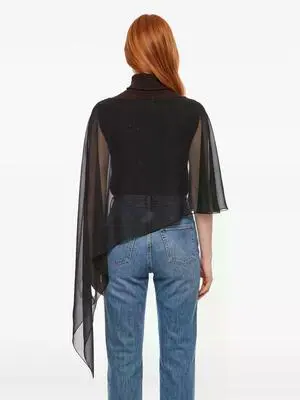 Antonelli Firenze Melon Asymmetric Sheer Scarf