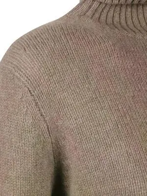 BEYOU Ribbed Roll-neck Sweater