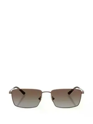 Emporio Armani Rectangle-frame Sunglasses - Brown
