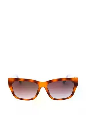 Guess Tortoiseshell-effect Rectangle-frame Sunglasses - Brown