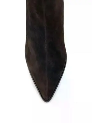 BRUNO PREMI Suede-finish Pointed-toe Ankle Boots