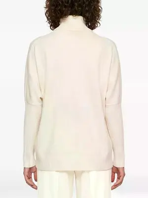 GOTHA Margareth Roll-neck Ribbed-sleeve Sweater