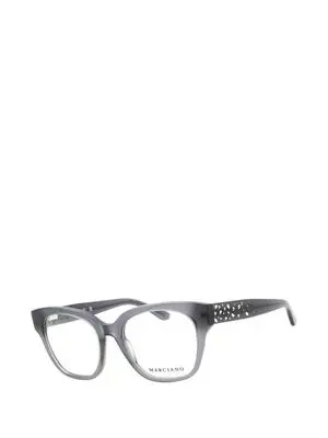 MARCIANO Crystal-embellished Rectangle-frame Glasses - Grey