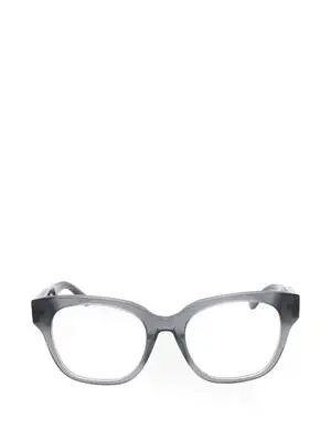 MARCIANO Crystal-embellished Rectangle-frame Glasses - Grey