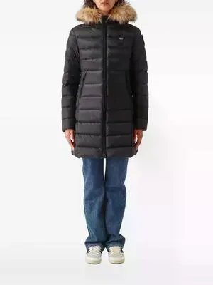BLAUER. Faux-fur Trim Padded Coat - Black