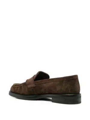 BRUNO PREMI Suede Slip-on Loafers
