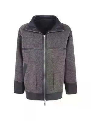 THE JACKIE LEATHERS Reversible Zip-up Leather Jacket