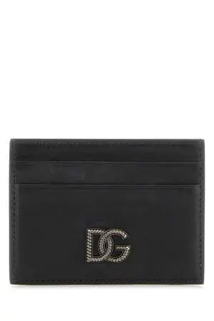 Dolce & Gabbana Leather Card Holder - Black