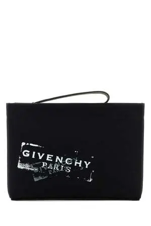 Givenchy Canvas Clutch - Black