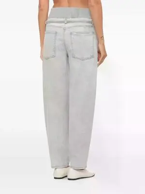 PANICALE Ribbed-waistband Belted Jeans