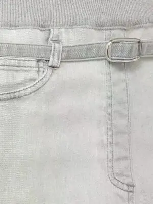 PANICALE Ribbed-waistband Belted Jeans