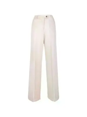 CINQUE Pressed-crease Wide-leg Trousers - Neutrals