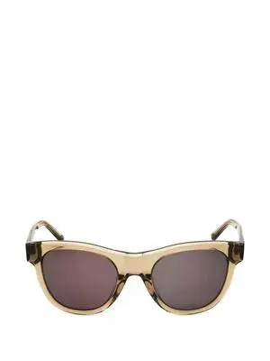 Dkny Round-frame Sunglasses - Brown