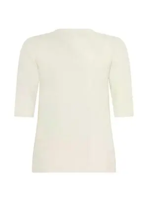 Fabiana Filippi Crystal-embellished Short-sleeve Sweater