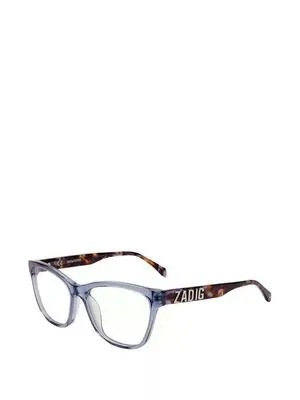 Zadig&Voltaire Tortoiseshell-effect Rectangle-frame Glasses - Brown