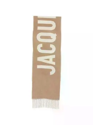Jacquemus Fringed Scarf - Neutrals